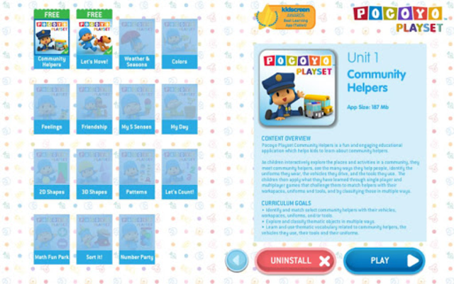 About Pocoyo PlaySet Learning Games Google Play version Apptopia