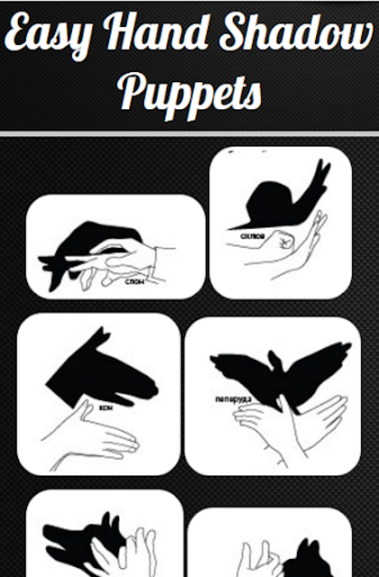 Easy Hand Shadow Puppets Premium Vector | Hands Gestures Shadow.