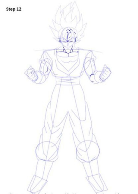How To Draw A Dragon Ball Z Body