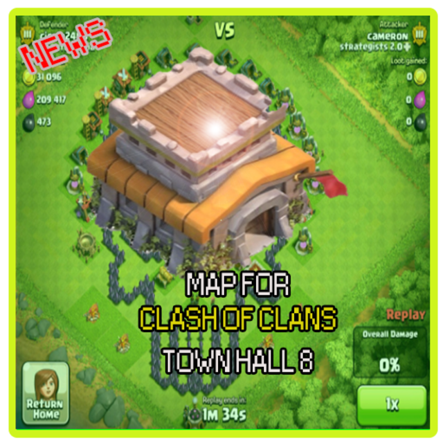 Clash Of Clans Level 8 Town Hall Trophy Base