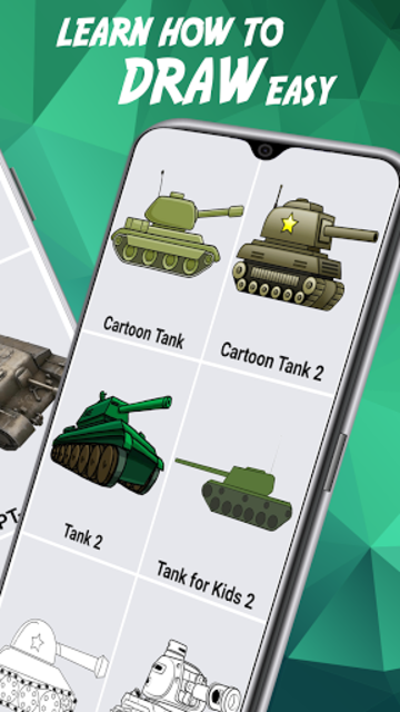 Drawings Of Army Tanks Step By Step