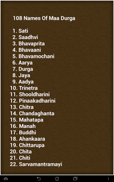 108 Names Of Durga Devi