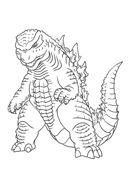 Simple Godzilla Drawing