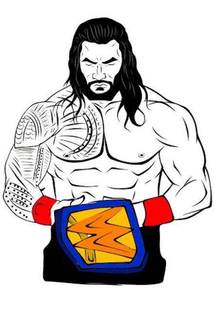 How To Draw Wwe Roman Reigns