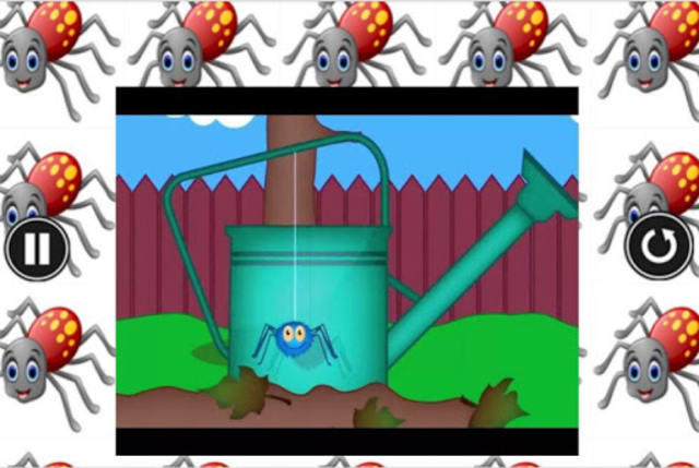 Itsy Bitsy Spider Water Spout Clipart