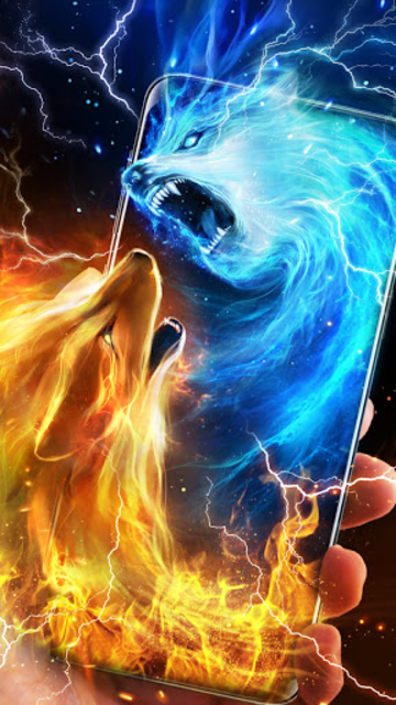 Cool Fire Wolf Wallpapers
